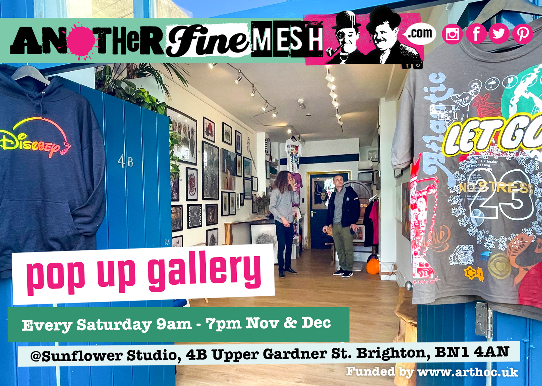 Pop up Gallery @Sunflower Studios in Brighton - AnotherFineMesh