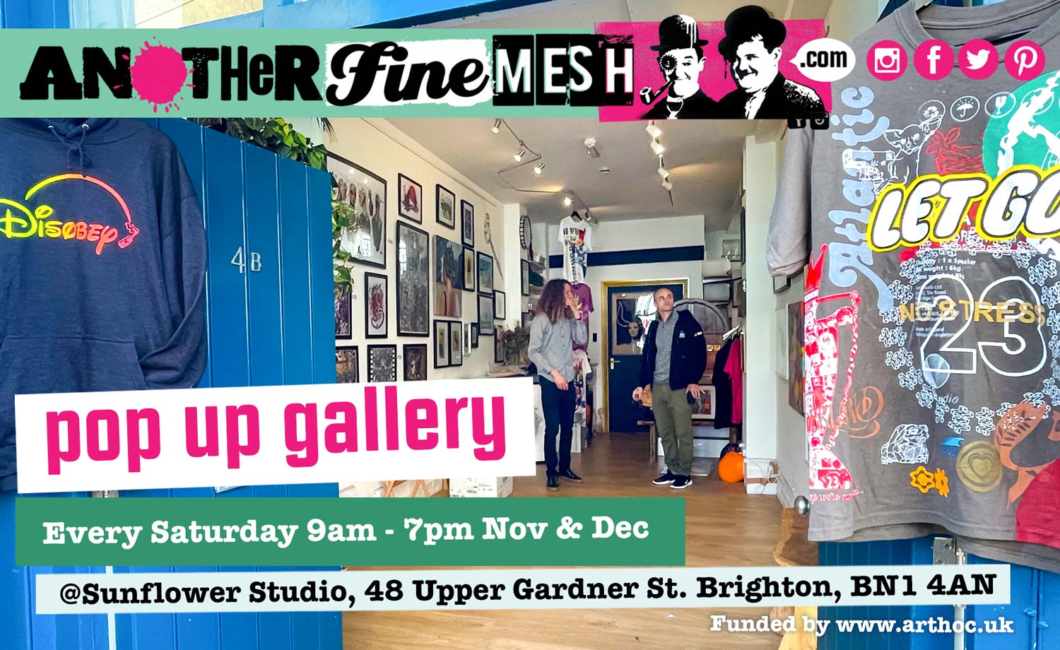 Pop up Gallery @Sunflower Studios in Brighton - AnotherFineMesh